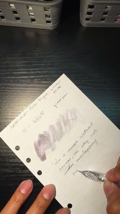 Colorverse Advent Calendar Day 16 Polar Night Fountainpen Inkswatch