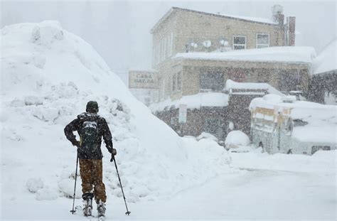 More Snow Hits Northwest Following Blizzard In Californias Sierra