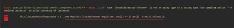 Typescript Al Hacer Un Ng Test En Angular Me Lanza Este Error Ts2569