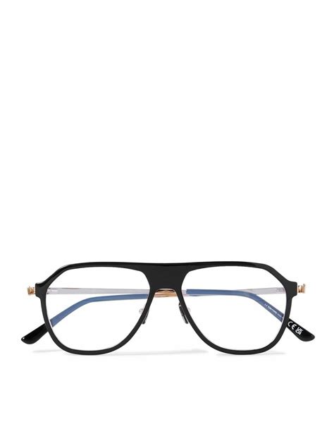 Tom Ford Aviator Style Acetate And Gold Tone Blue Light Blocking