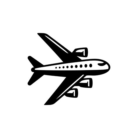 Unlocking The Power Of Plane Clipart Black And White Enhancing Visual