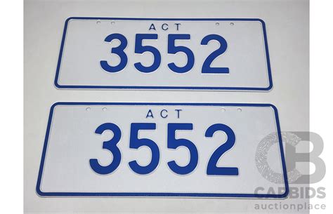 act 4 digit numerical number plate lot 1494166 carbids