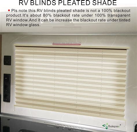 Rv Blinds Pleated Shades 44 W X 16 L Cappuccino Rv