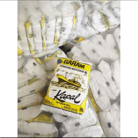 Jual Garam Cap Kapal Beryodium Berat 250gr Shopee Indonesia