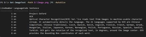 Powershell Extract Text From Image And Convert Print In Any