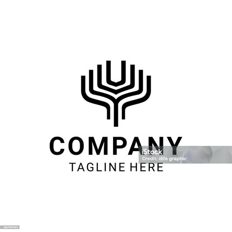 Kreatif Abstrak Modern Pohon Alam Logo Tanda Vektor Logo Template Ilustrasi Stok Unduh Gambar