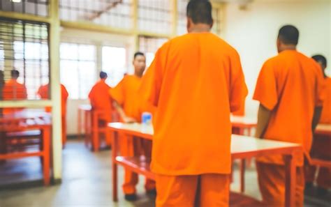 Premium Ai Image Criminal Woman Behind Prison Bars Looking At Camera