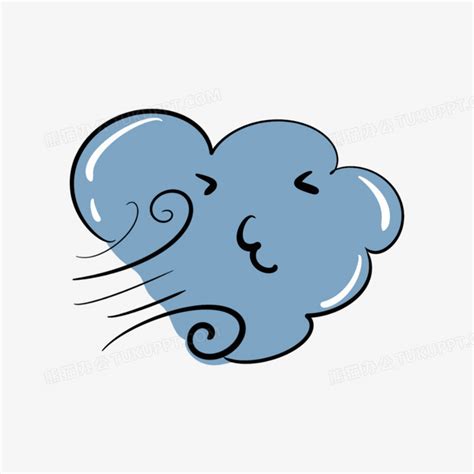 卡通手绘免抠天气之台风大风元素png图片素材下载卡通png熊猫办公