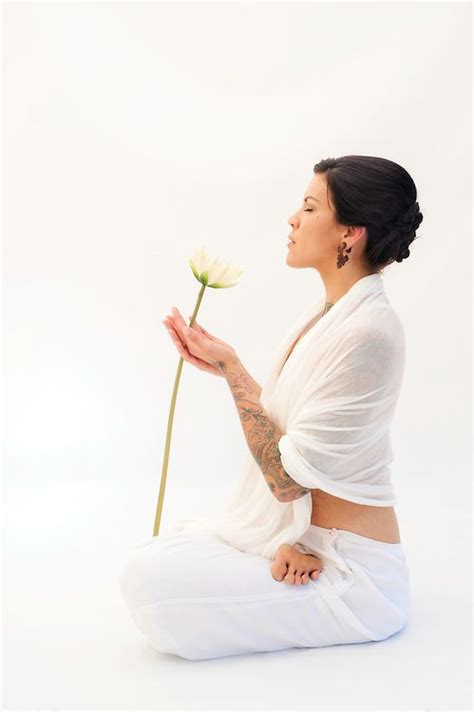 Woman And Lotus Blossom Yoga Inspiration Kundalini Yoga Mantras