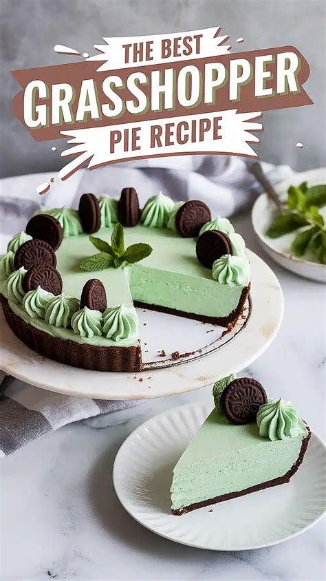 Minty Grasshopper Pie Recipe Food Blasts