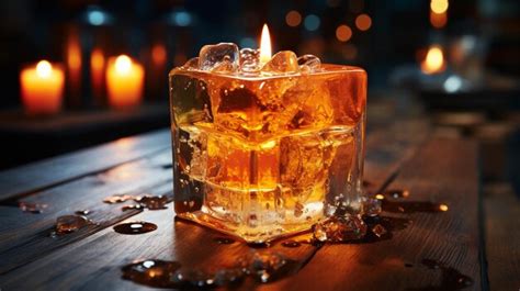 Premium Ai Image Ice Drink Hd Wallpaper Photographic Image