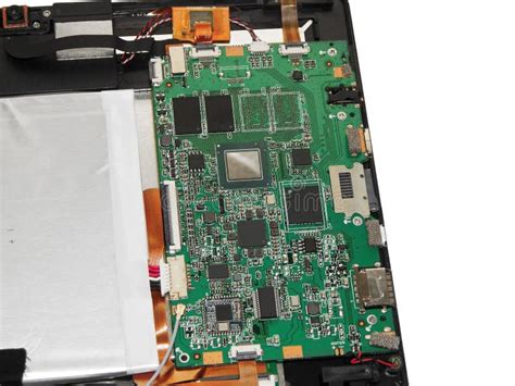 Tablet Motherboard Diassembled Closeup Stock Image Image Of Machine