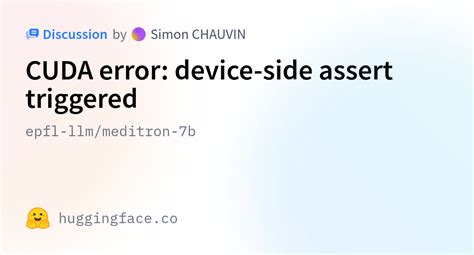 Epfl Llmmeditron 7b · Cuda Error Device Side Assert Triggered