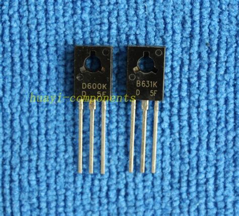 5pair 2sd600k D600k 2sb631k B631k Original