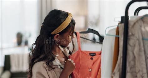 Fashion Shopping And Woman With Luxury Retail And Decision With