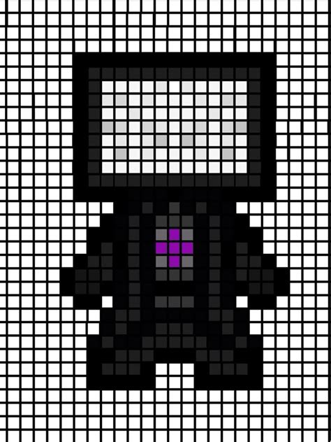 Titan Tvman Pixel Art Skibidi Toilet Pixelart Dibujos En Cuadricula