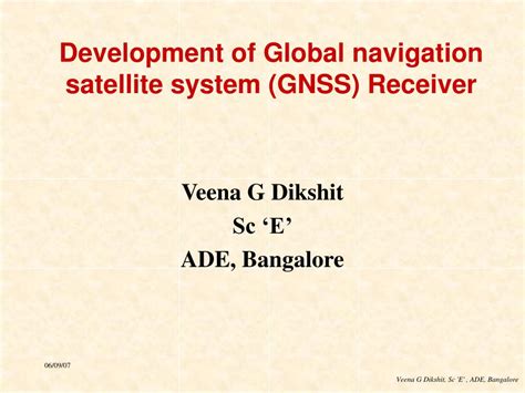 Ppt Development Of Global Navigation Satellite System Gnss Receiver Powerpoint Presentation
