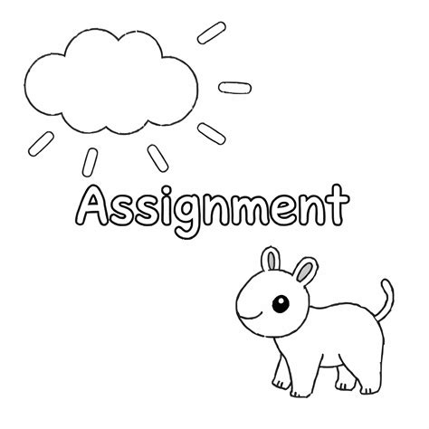 Assignment This Word Write Coloring Page