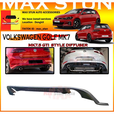 Volkswagen Golf Mk75 Gti Rear Diffuser Golf R Golf R Line R Line Rline
