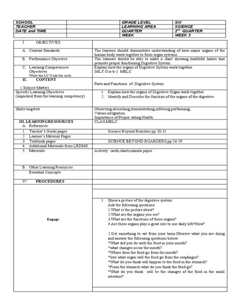 Cot 1 Science 6 2021 1 Download Free Pdf Digestion Learning Cot 1 Science 6 2021 1 Download Free Pdf Digestion Learning