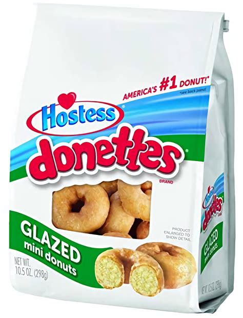 Hostess Donettes Mini Donuts Glazed 10 5 Ounce Pack Of 6