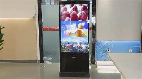 55 Inch Floor Stand Lcd Display Touch Screen Indoor Android Advertisin