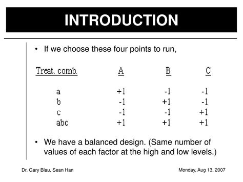 Ppt Statistical Design Of Experiments Powerpoint Presentation Free