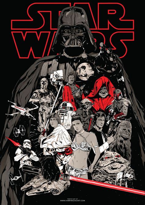 Harry Movie Art On Behance Star Wars Poster Star Wars Art Star Wars Images