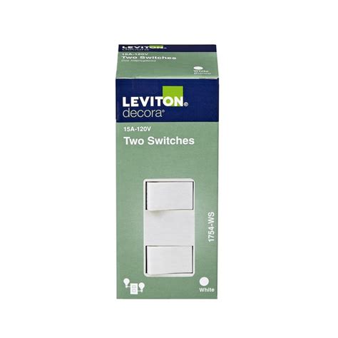 Leviton Remove Decora 15 Amps Rocker Switch White 1 Pk In The Light Switches Department At