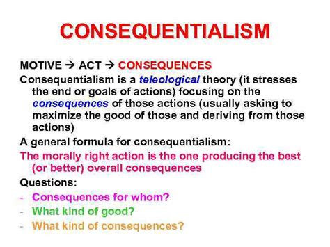 Consequentialism Utilitarianism Main Sources — Consequentialism Sep