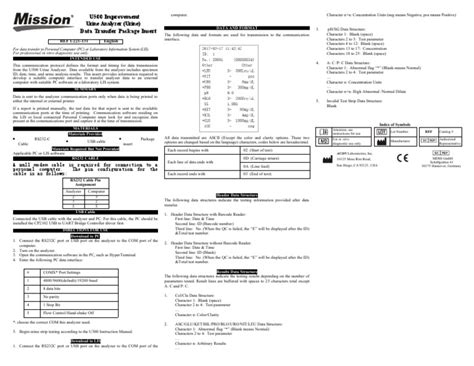 Mission U500 Improvement Data Transfer Package Insert 02232017 Pdf