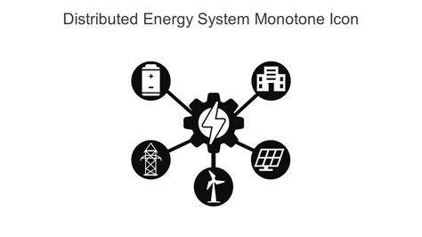 Distributed Energy System Monotone Icon In Powerpoint Pptx Png And Editable Eps Format Ppt