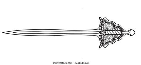 This Sword Lord Rings Stock Vector Royalty Free 2241445423 Shutterstock