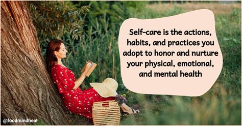 Self Love And Self Care Food Mind Heal