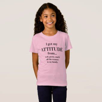 Cute Attitude Shirt For Girls Zazzle