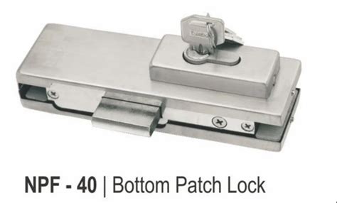 Stainless Steel Npf 40 Bottom Patch Lock Fitting At ₹ 1100piece In Chennai