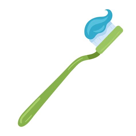 Toothbrush And Toothpaste Icon Free Vector