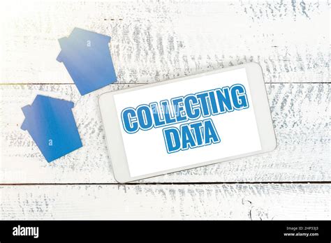 Text Caption Presenting Collecting Data Business Concept Gathering And