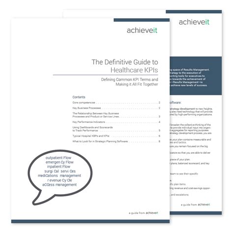 The Definitive Guide To Healthcare Kpis Achieveit