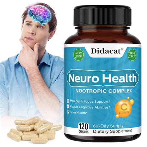 Nootropic Brain Supplement For Memory Focus Mental Health And Clarity £