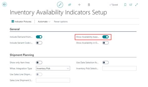 Indicator Settings Apportunix Inventory Availability Indicators