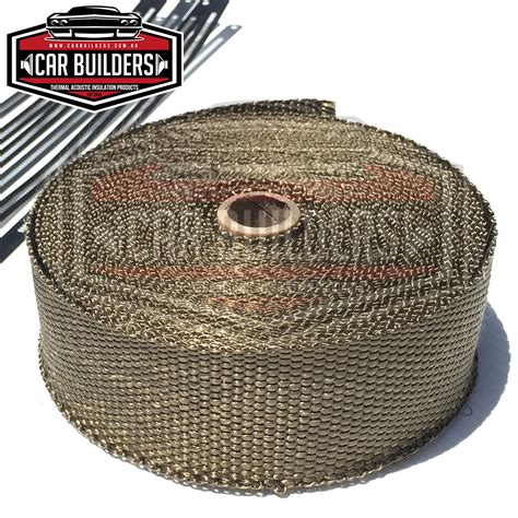 Car Builders Titanium Exhaust Header Wrap 50mm Nz