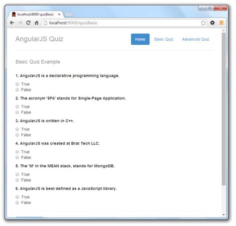 Javascript Quiz Template Williamson