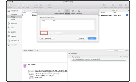推送到远程存储库 Git Tutorial Nulab