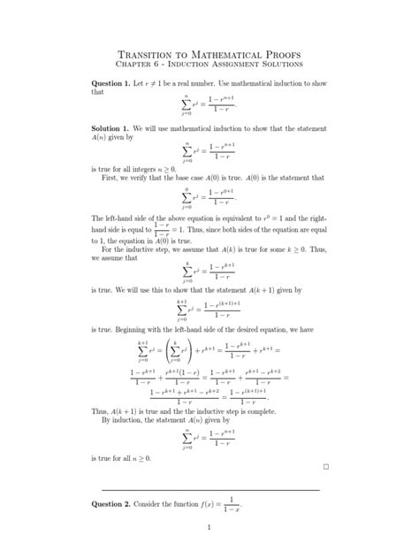 induction questions sols pdf discrete mathematics equations