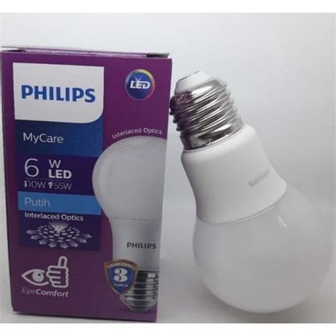 Jual Lampu Led Bulb Watt My Care Philips Shopee Indonesia