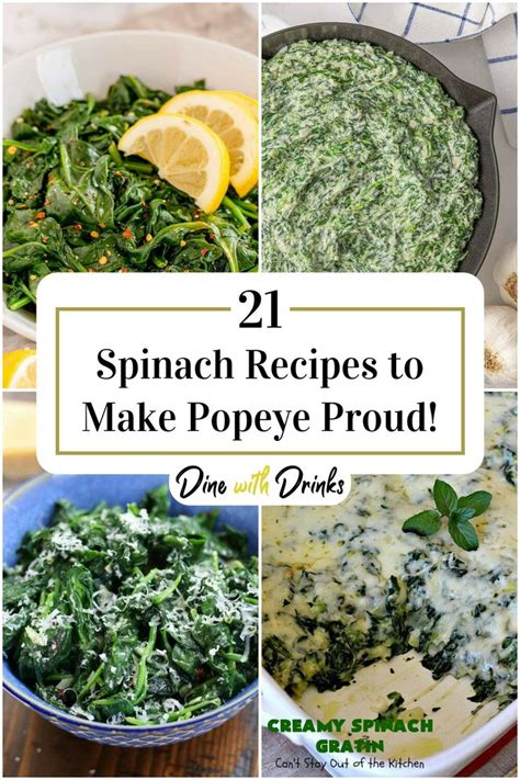 21 Spinach Recipes To Make Popeye Proud Dinewithdrinks Recipe
