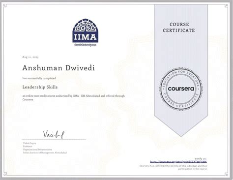Leadershipcourse Iimaaccomplishment Skillenhancement Anshuman Dwivedi