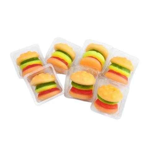 Bulk Efrutti Mini Burger Gummy Candy 2 Lb Count In Display Box Grocery And Gourmet Food Sinofude