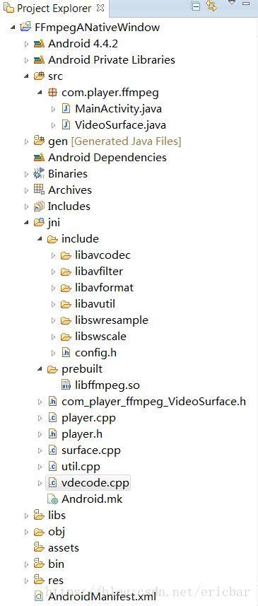 基于ffmpeg和surfaceview实现android原生窗口（anativewindow）的视频播放android 通过ffmpeg